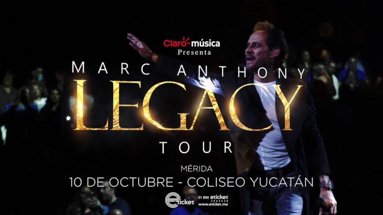 Precios de Marc Anthony en Mérida | Actualizado noviembre 2025