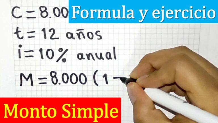 Cómo Calcular el Interés Simple y el Monto Total | Actualizado ...
